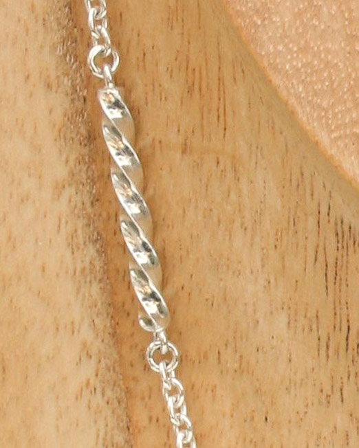 silver chain with twisted square wire sections | Starboard Jewellery
